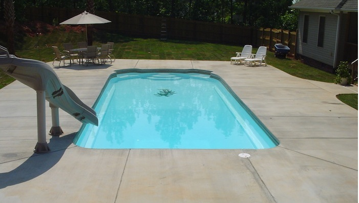 The Olympian Fiberglass Pool 16' X 40' – iDesignPools.com